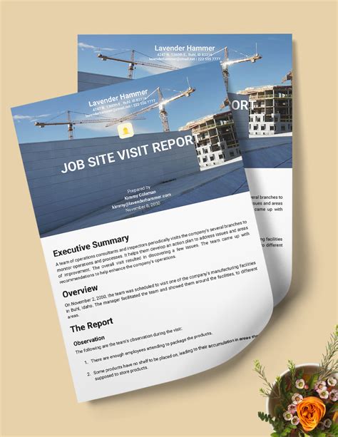 Editable Job Report Templates In Word To Download