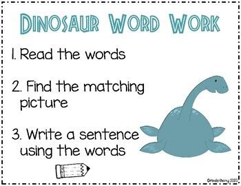 Dinosaurs Write The Room Sentence Writing Activity By Kinderberry