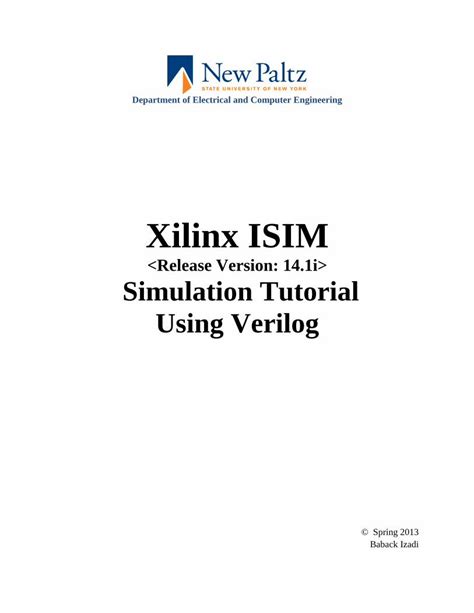 Pdf Xilinx Isim New Paltzbaiegc208isim Simulatorverilog141pdf