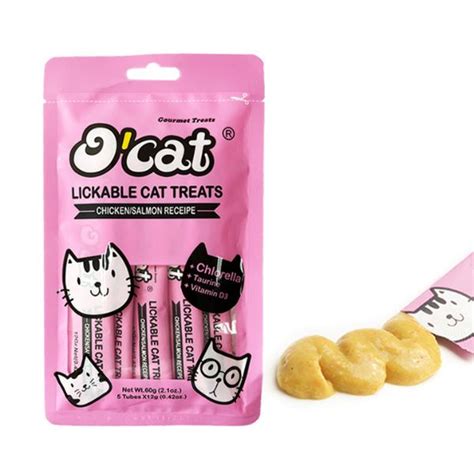 Creamy Salmon And Chicken Flavour Lickable Cat Treats 60g 5pk I Love