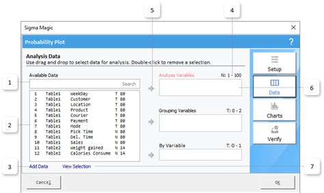 Probability Plot Help Manual Sigma Magic