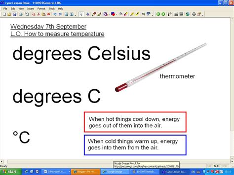 Mr Howe S Class Science Measuring Temperature