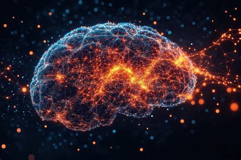 Digital Brain Network Illustration Shows Neural Connections Artificial Intelligence Neural
