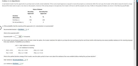 Solved Problem 13 11 Algorithmic Following Is The Payoff