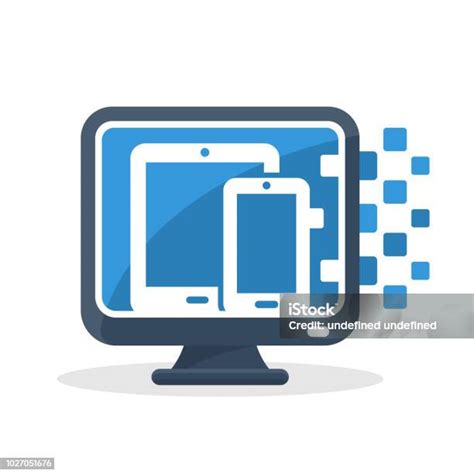 웹 및 모바일에 대 한 최적의 응답 디자인에 대 한 벡터 일러스트 아이콘 0명에 대한 스톡 벡터 아트 및 기타 이미지 0명 Lcd 개발 Istock