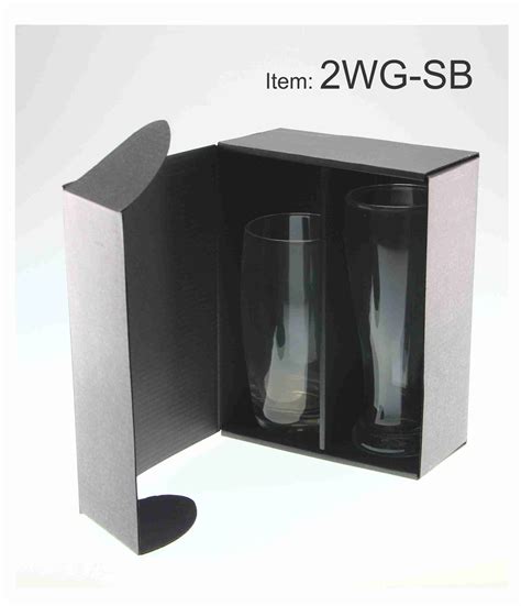 2 Beer Glass T Box 2wg Sb Personalised Glasses