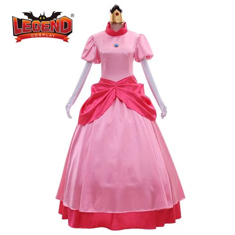 Princess Peach Costume Super Mario Brothers Princess Cosplay Costume