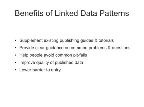 Linked Data Patterns Ppt
