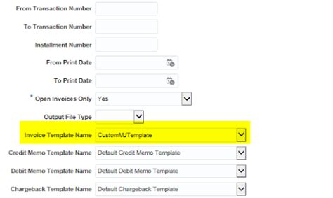Default Bu Specific Templates For Receivables Transactions In Oracle