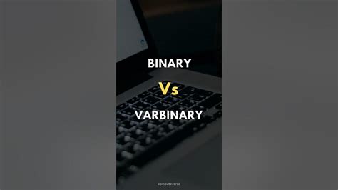 Sql Binary Vs Varbinary ️ Youtube