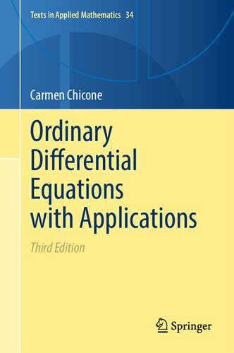 Ordinary Differential Equations With Applications Pdf Epub Version Controses Store