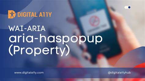Short Guide On Using The Aria Haspopup Property • Digitala11y