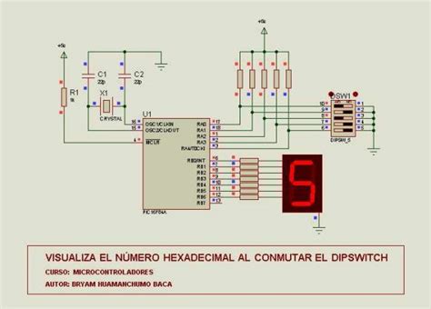 Hexadecimal Binary Counter Circuits Led Display Pic16f84