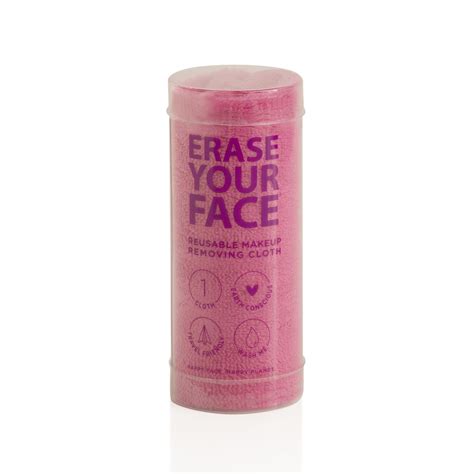 Erase Your Face Reusable Makeup Removing Cloth Pink Water Activated