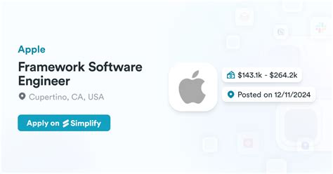 Framework Software Engineer Apple Simplify Jobs