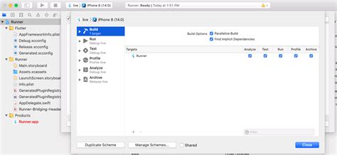 using flutter flavors to separate the dev and live environment