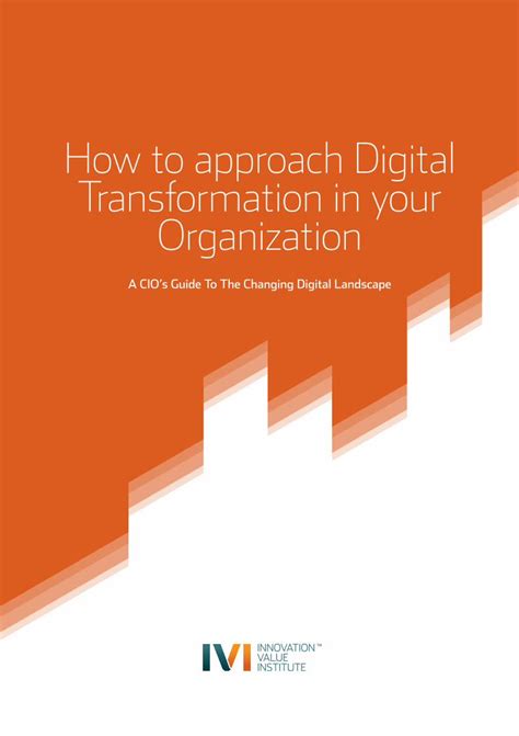 Pdf How To Approach Digital Transformation In Your … To Approach Digital Transformation In