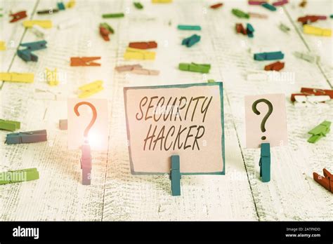Text Sign Showing Security Hacker Business Photo Text Someone Who
