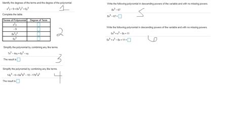 solved write the following polynomial in descending powers