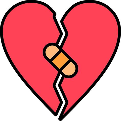 Broken Heart Vector Icon 31457528 Vector Art At Vecteezy
