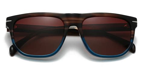 Danny Rectangle Brown Sunglasses For Men And Women Lensmart