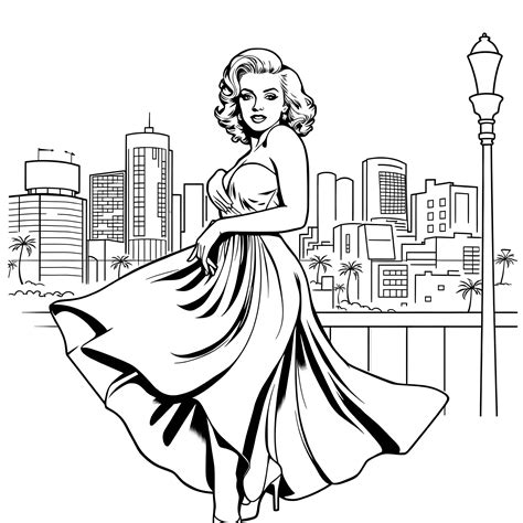 Best Marilyn Monroe Coloring Pages Free Printable Pdf