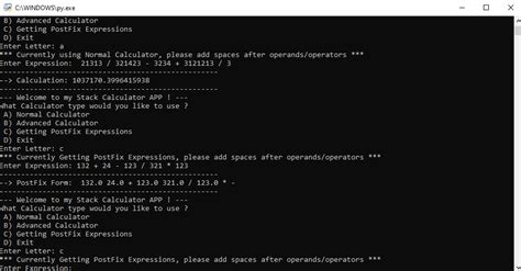Github Omar Heshamr Stack Based Calculator A Console Calculator App