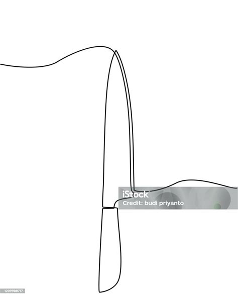 연속 한 선 그리기 포크 숟가락 칼 접시 및 모든 먹고 요리 기구 레스토랑 로고 케이크 명함 배너 및 기타에 사용할 수 있습니다 흑백 벡터 일러스트레이션 강철에 대한 스톡