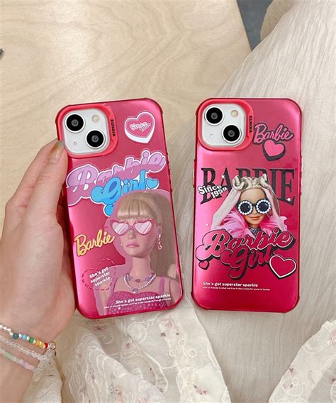 바비 인형 핑크 메탈 하트 키치 하이틴 힙한 아이폰 케이스 11 12 13 14 프로 맥스 에이블리