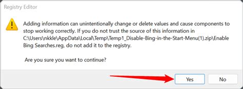 how to disable bing in the windows 11 start menu