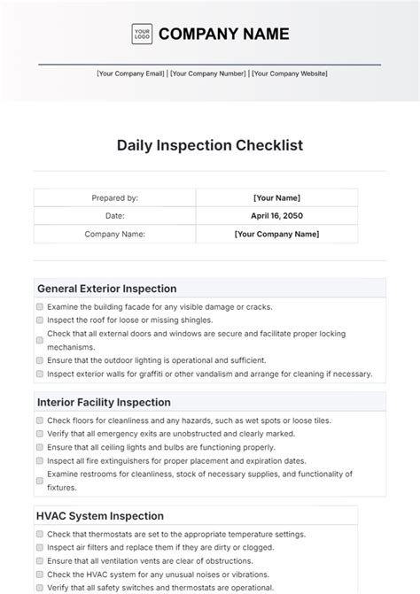 Free Ladder Inspection Checklist Template To Edit Online