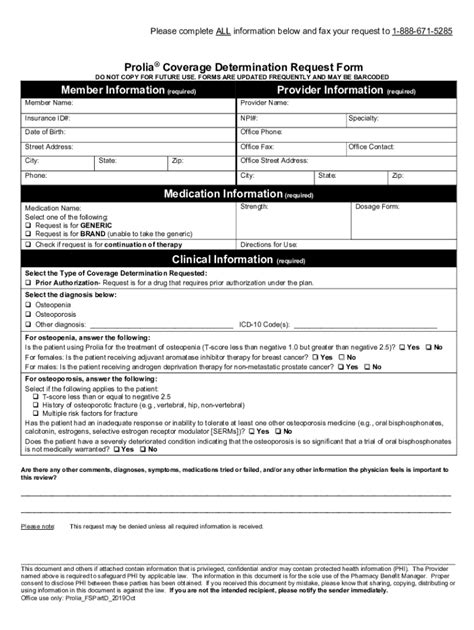 Fillable Online Coverage Determination Request Form Coverage Determination Request Form Fax