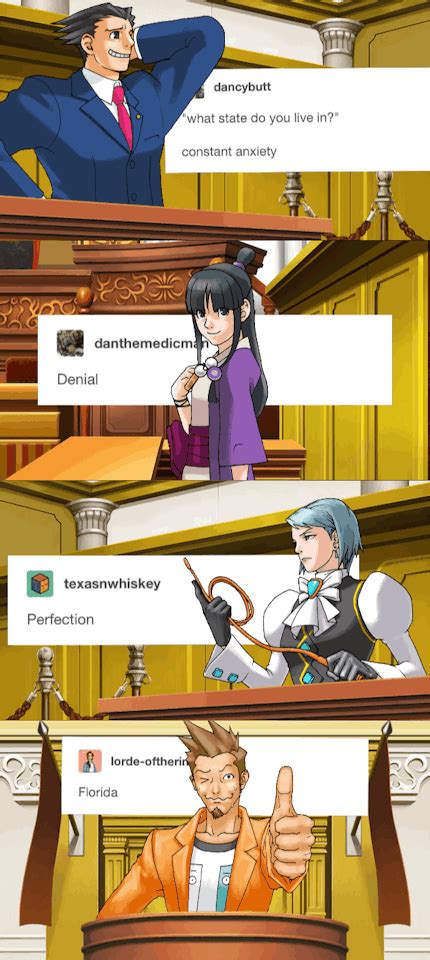 phoenix wright ace attorney text post meme tumbex