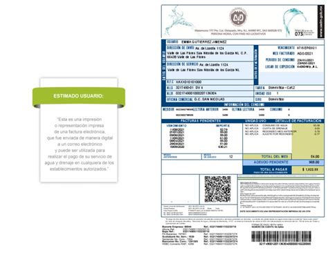 Recibo De Agua Guía De Edición Y Descarga Pdf Servicios