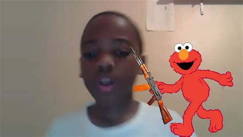 Gangster Elmo With A Gun