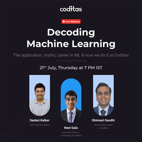 Sanket Kelkar On Linkedin Machinelearning Coditas Datascience Webinar