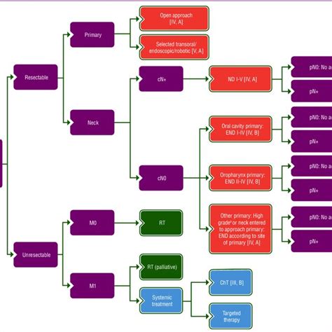 Treatment Algorithm For Parotid Gland Cancer Purple General