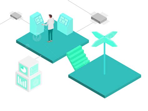 Technological Elements Vector Hd Png Images Blue Vector Technology