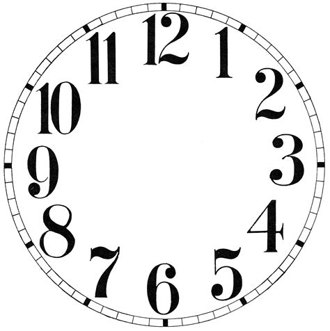 17 Clock Face Images Print Your Own The Graphics Fairy