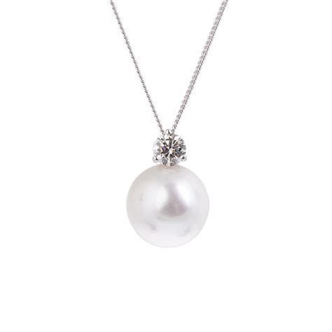 South Sea Pearl And Diamond Pendant Hancocks Jewellers