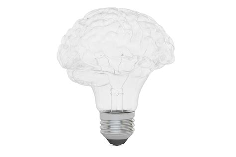 Premium Photo Light Bulb Brain Idea Concept 3D Rendering