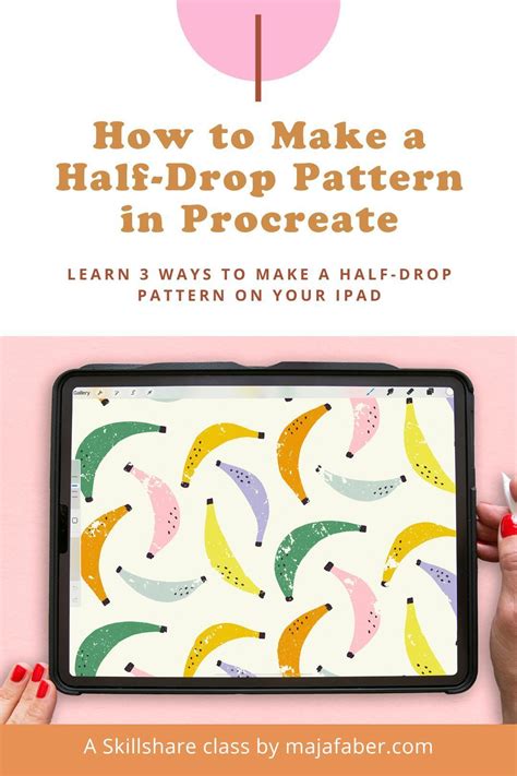 3 Ways To Create A Half Drop Pattern In Procreate Drops Patterns