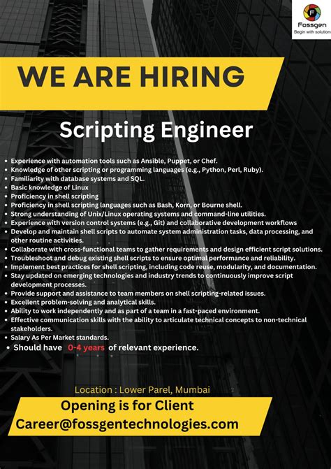 Fossgen Technologies On Linkedin Scripting