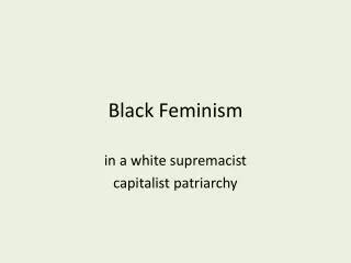 Ppt Black Feminism Powerpoint Presentation Free Download Id5877662