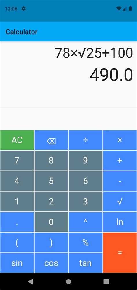 Calculator App Using Flutter Devpost