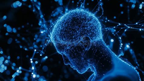 Human Brain Network Digital Rendering Neural Connections Cognitive