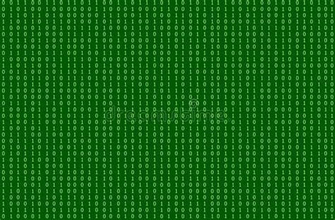 Vector Seamless Pattern Green Binary Code Stream Background