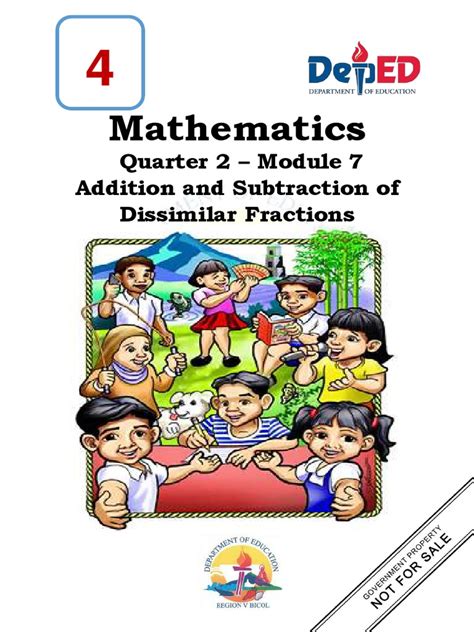 G4 Q2 Module 7 Addition And Subtraction Of Dissimilar Fractions 1
