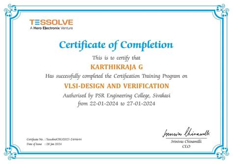 Karthi Raja On Linkedin Vlsi Designandverification Tessolvesolutions Professionalgrowth…