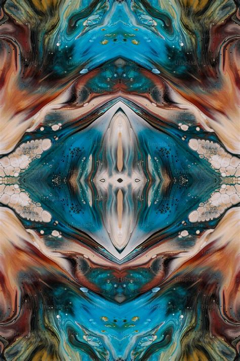 파란색과 주황색 패턴의 추상적인 이미지 사진 Unsplash의 Pc용 배경 화면 이미지